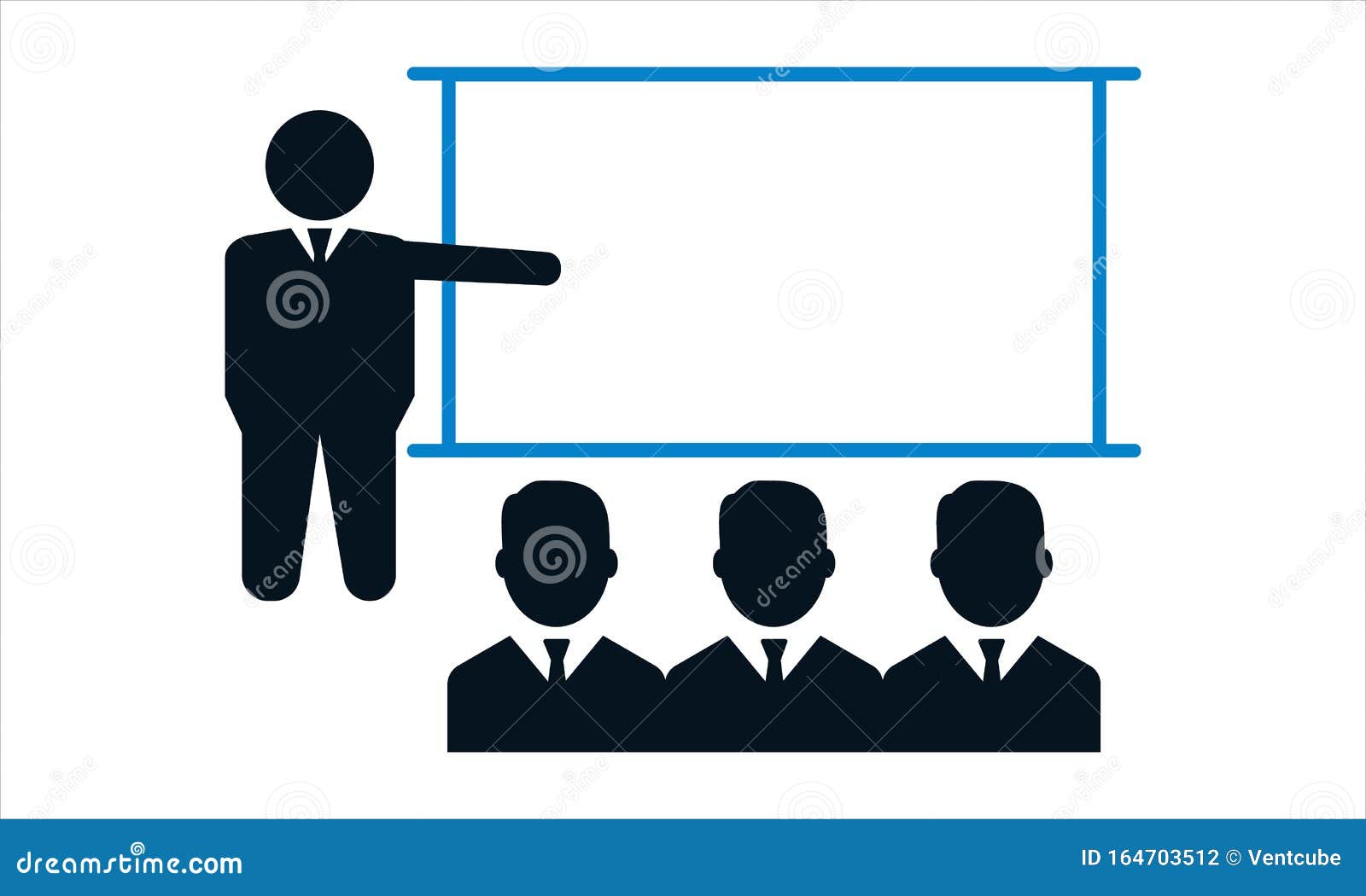 Presentation Lecture Icon Vector Image Stock Illustration ...