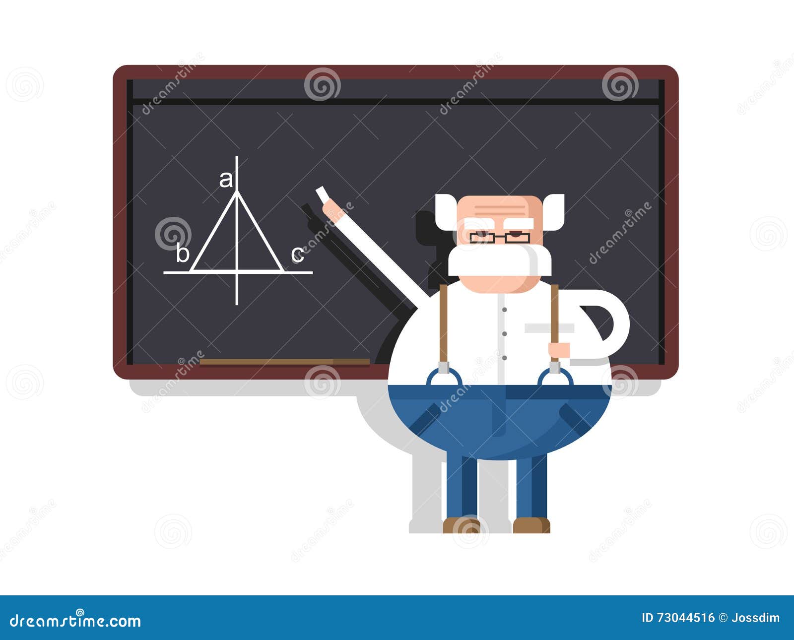 Lecture By Professor Cartoon Vector | CartoonDealer.com #60009583
