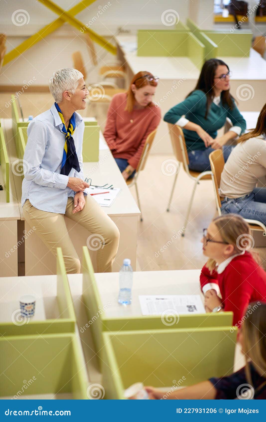 A Lecture in a Relaxed Atmosphere at the University Stock Photo - Image ...