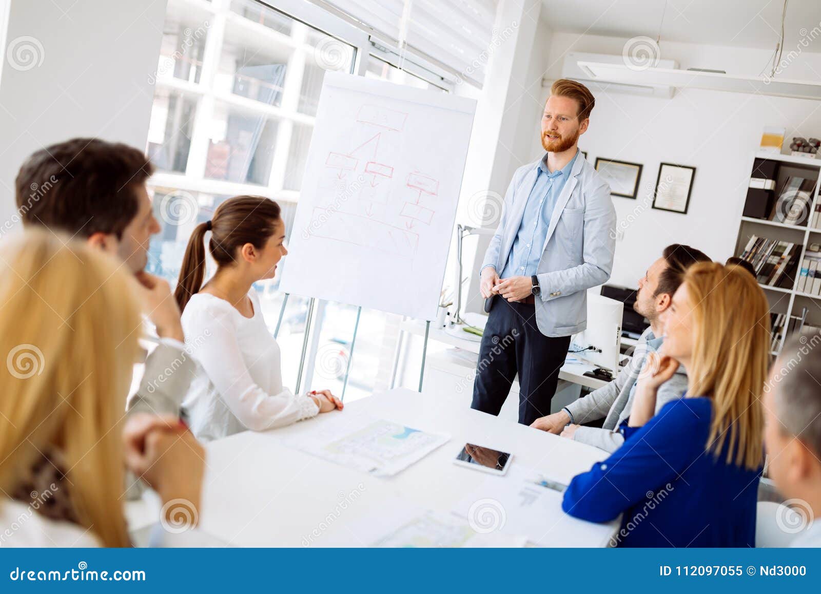 Presentation and Training in Business Office Stock Image - Image of ...