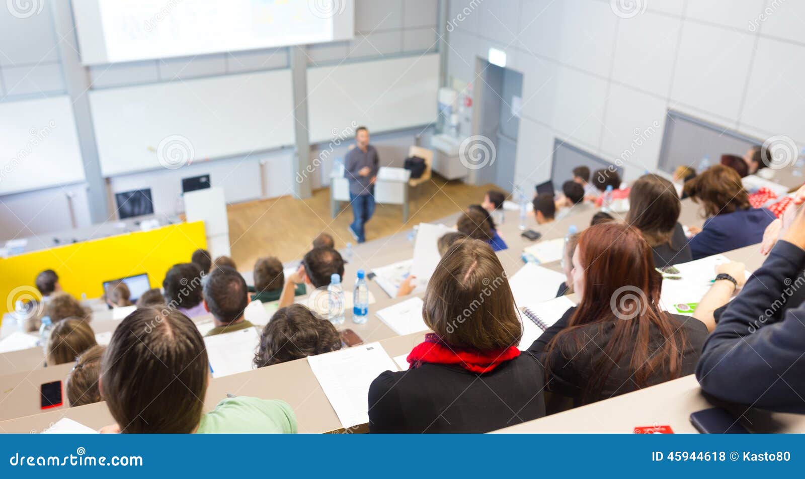 Lecture at university. editorial stock photo. Image of manager - 45944618