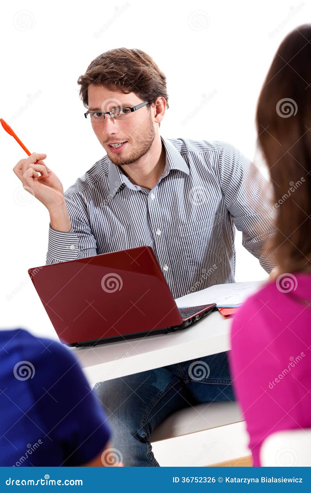 Lecturer Leading a Workshops Stock Photo - Image of group, class: 36752326