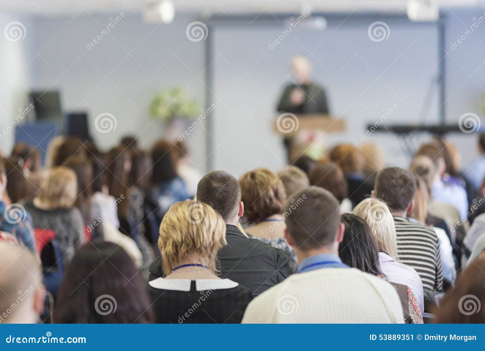 Lecturer Speaking in Front of the Large Group of People Editorial Photo ...