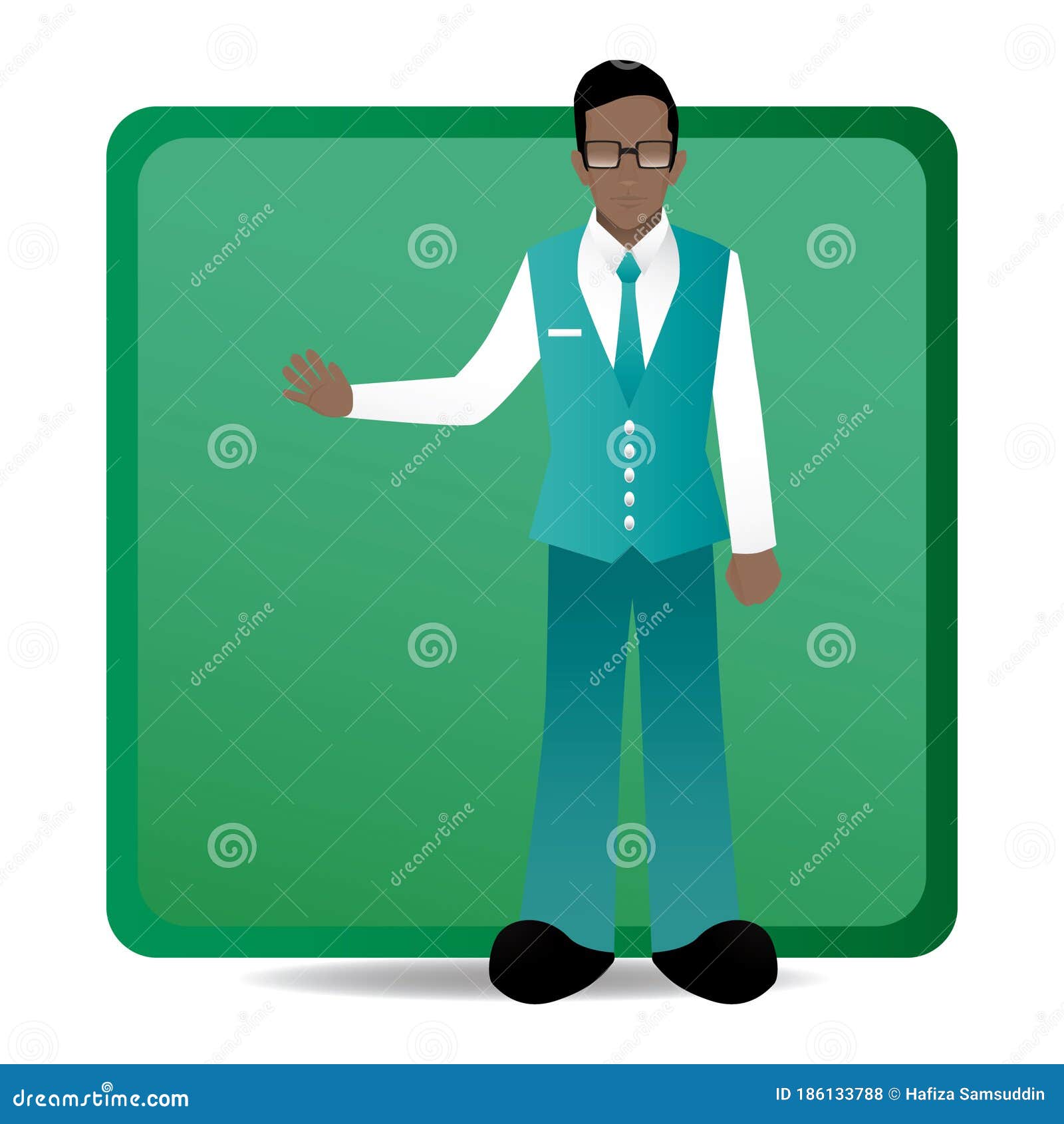 Lecturer. Vector Illustration Decorative Design Stock Illustration ...