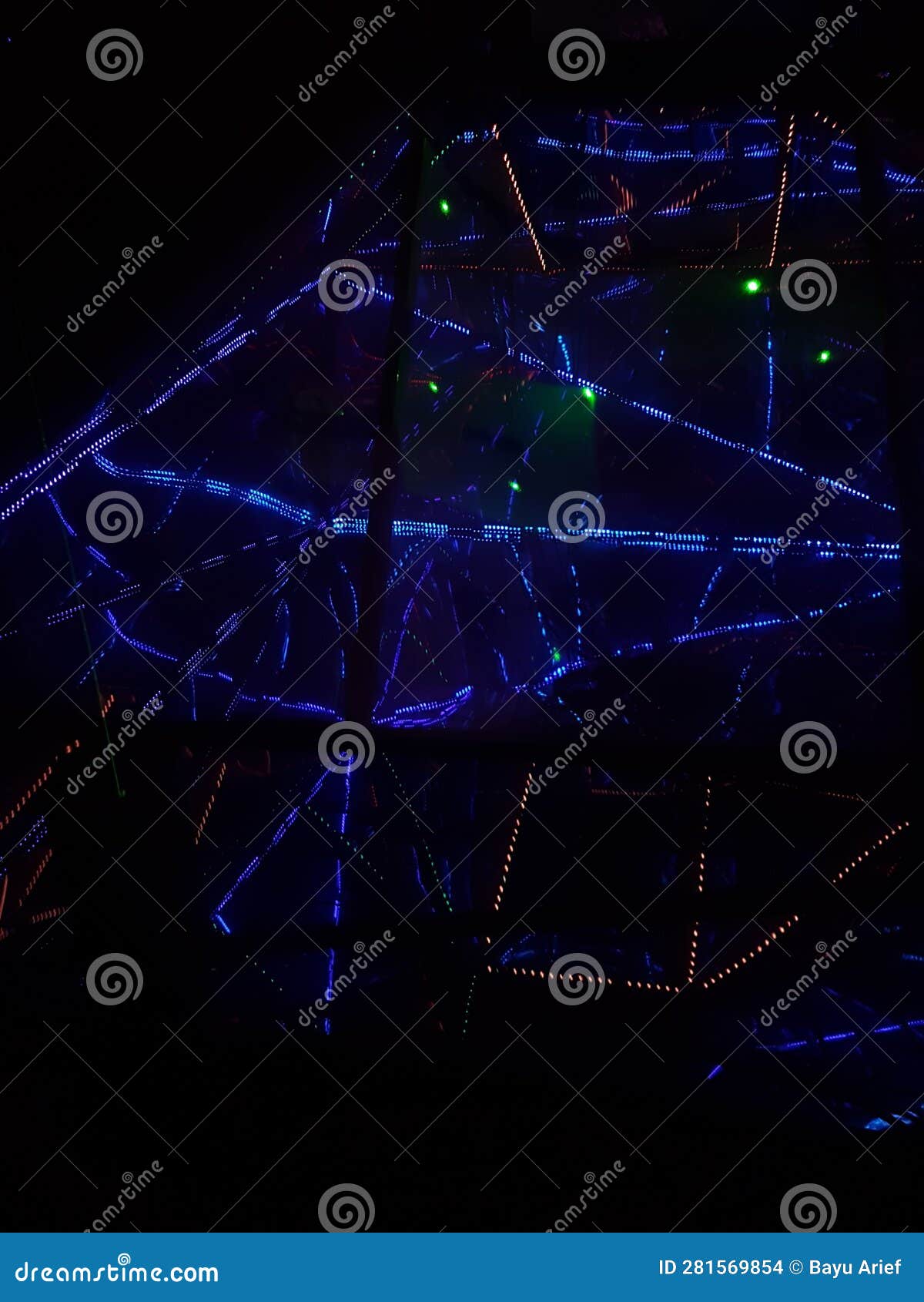 LED Abstract Background for Connection and Web Development Stock Photo ...