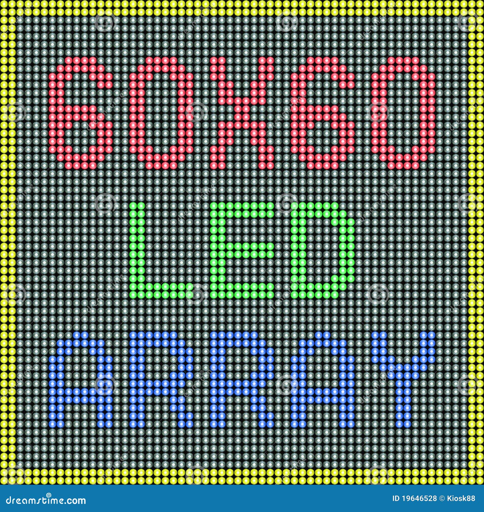 LED array stock illustration. Illustration of fluorescent - 19646528