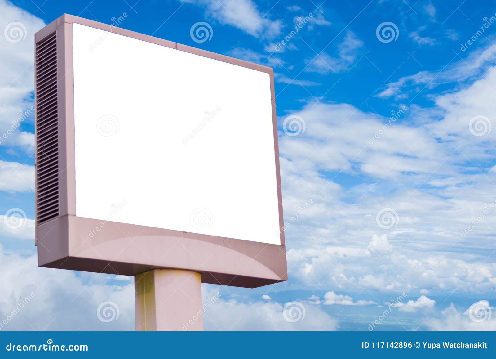 LED billboard isolated stock photo. Image of marketing - 117142896