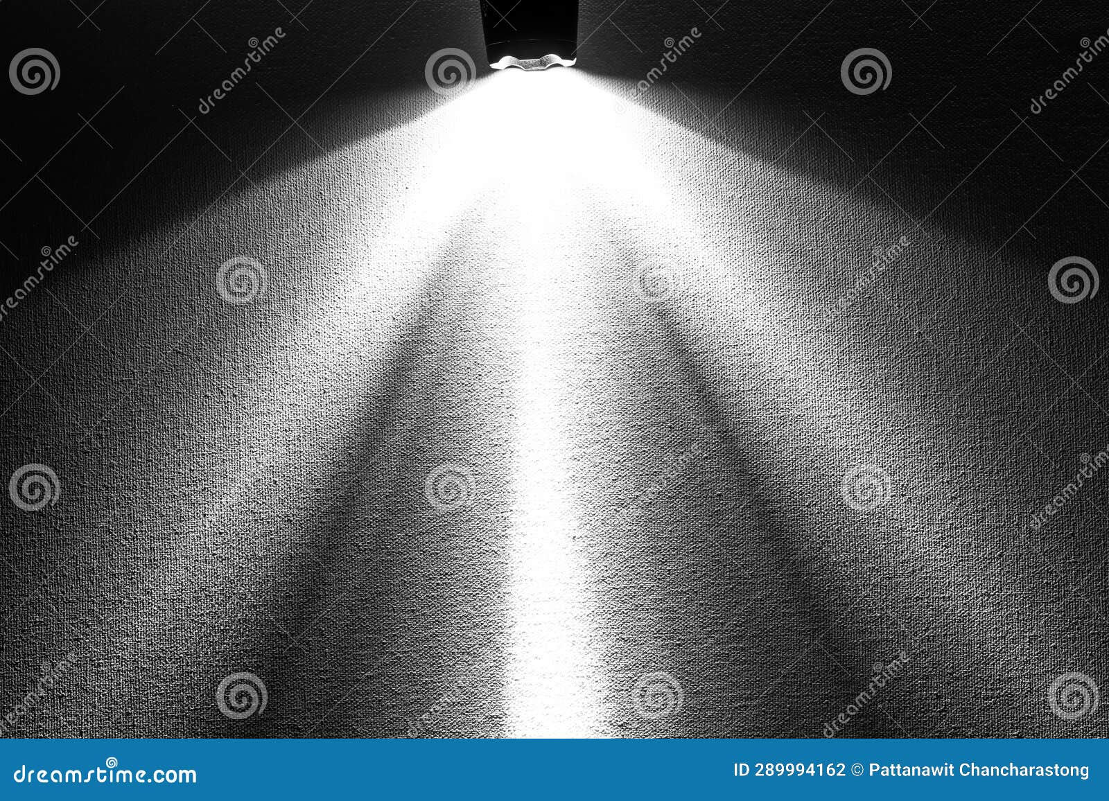 LED Black Flashlight for Background. Abstract Spotlight on White ...