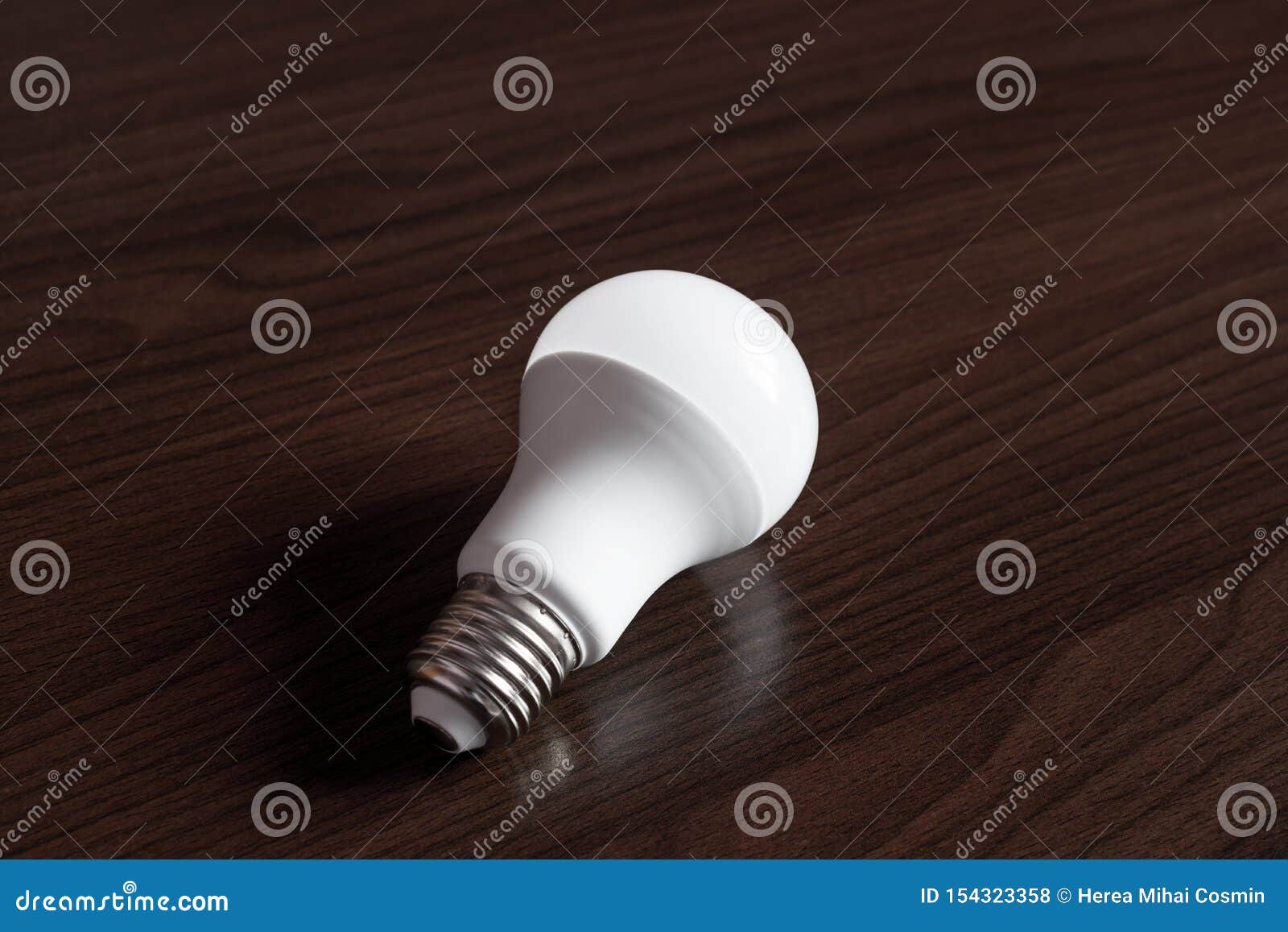 Led Bulb on Black Background Stock Photo - Image of background, concept ...