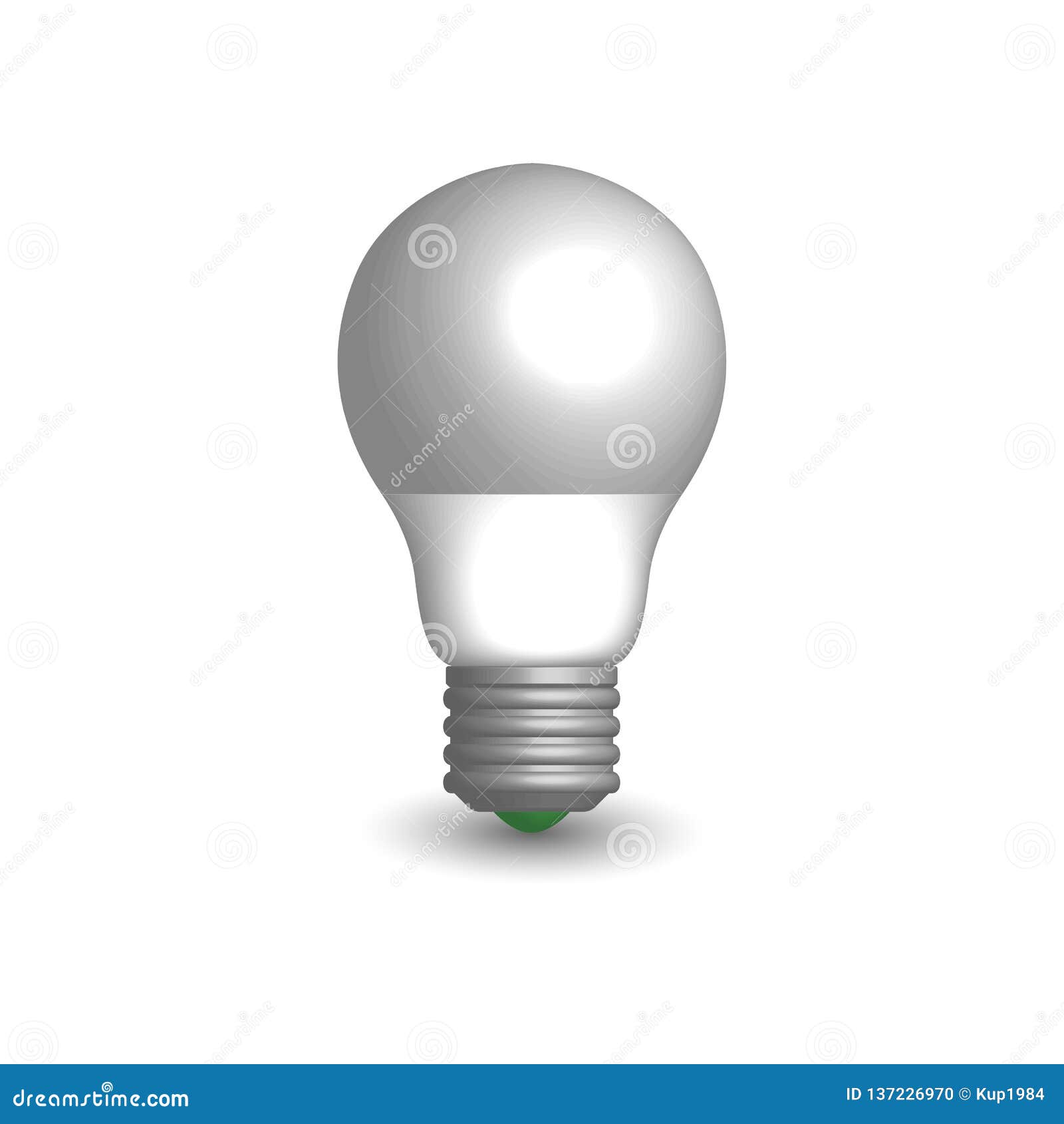 LED Bulb in 3d, Vector Illustration Stock Vector - Illustration of ...