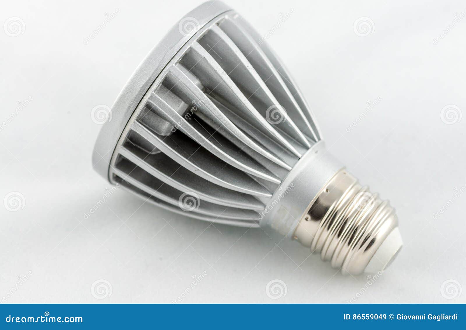Led Bulb Isolated on White Background Stock Illustration - Illustration ...