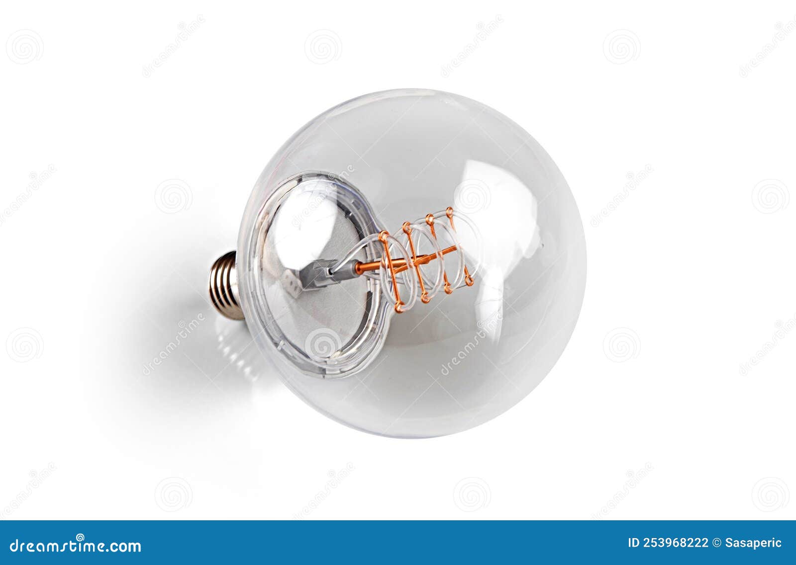 Led bulb isolated on white stock photo. Image of lamp - 253968222
