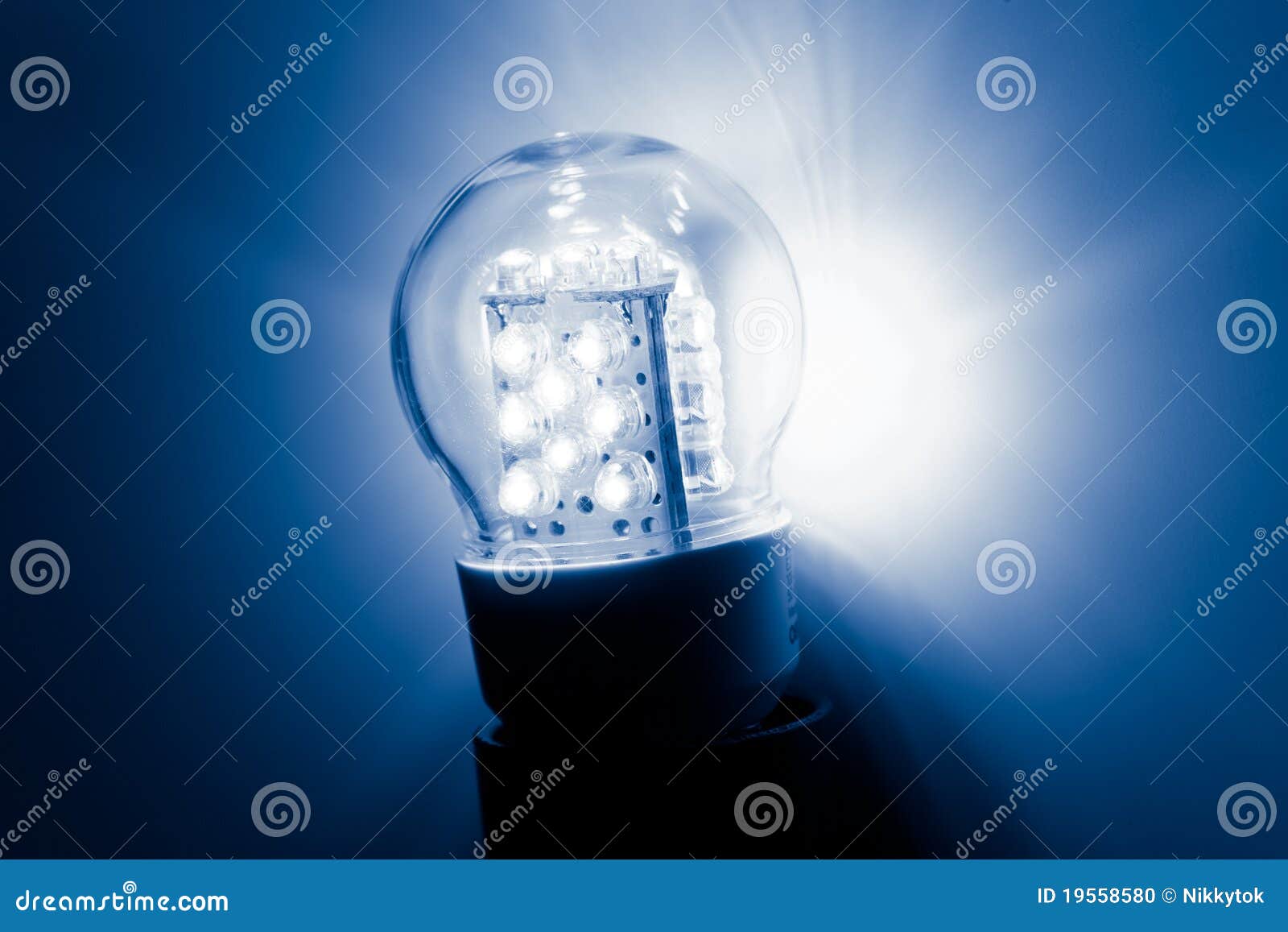 Led bulb light stock photo. Image of emitting, glowing - 19558580