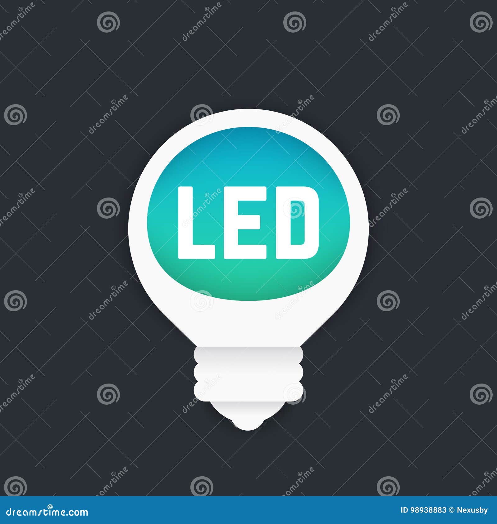Led Bulb Vector Illustration Stock Vector - Illustration of diode ...