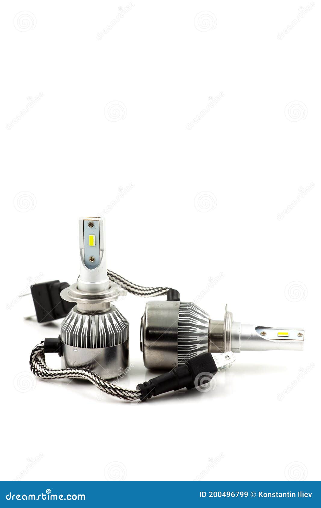 LED car bulb stock image. Image of headlamp, automobile - 200496799