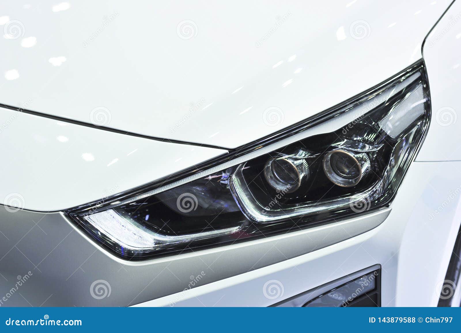Led car lamp automobile stock photo. Image of closeup - 143879588