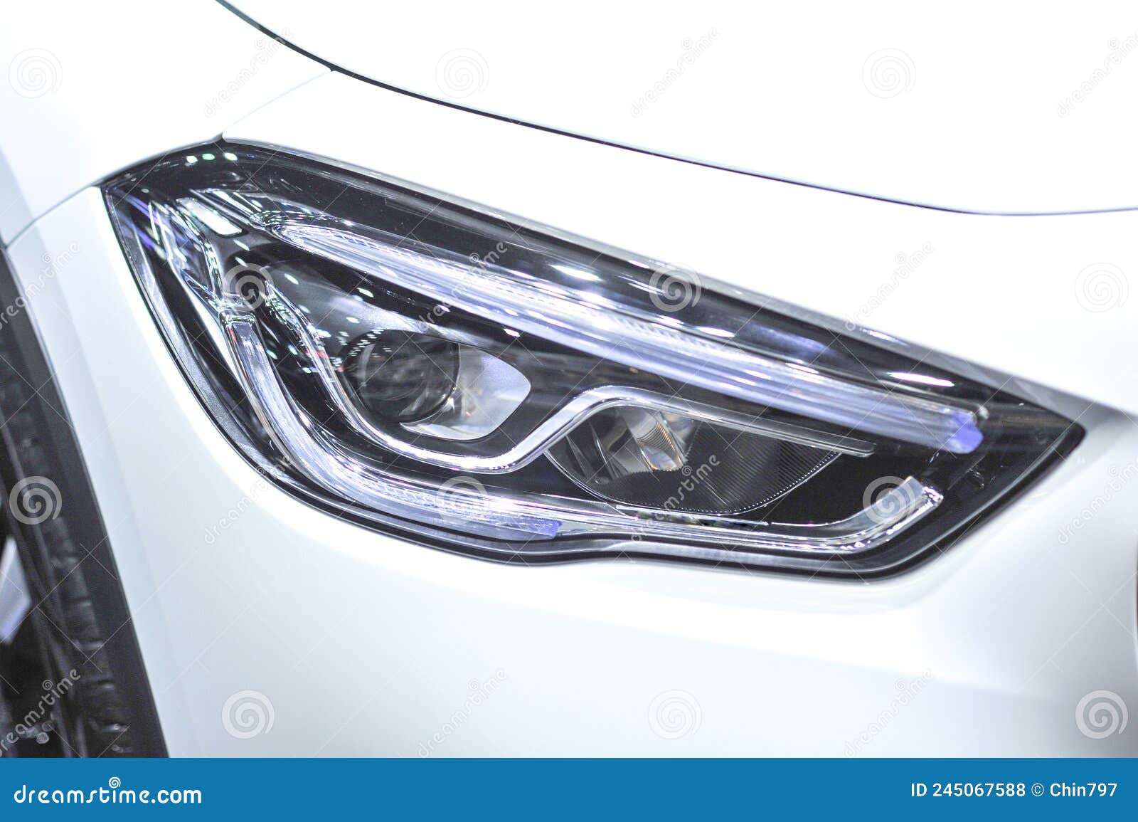 Led car light close up stock photo. Image of front, german - 245067588