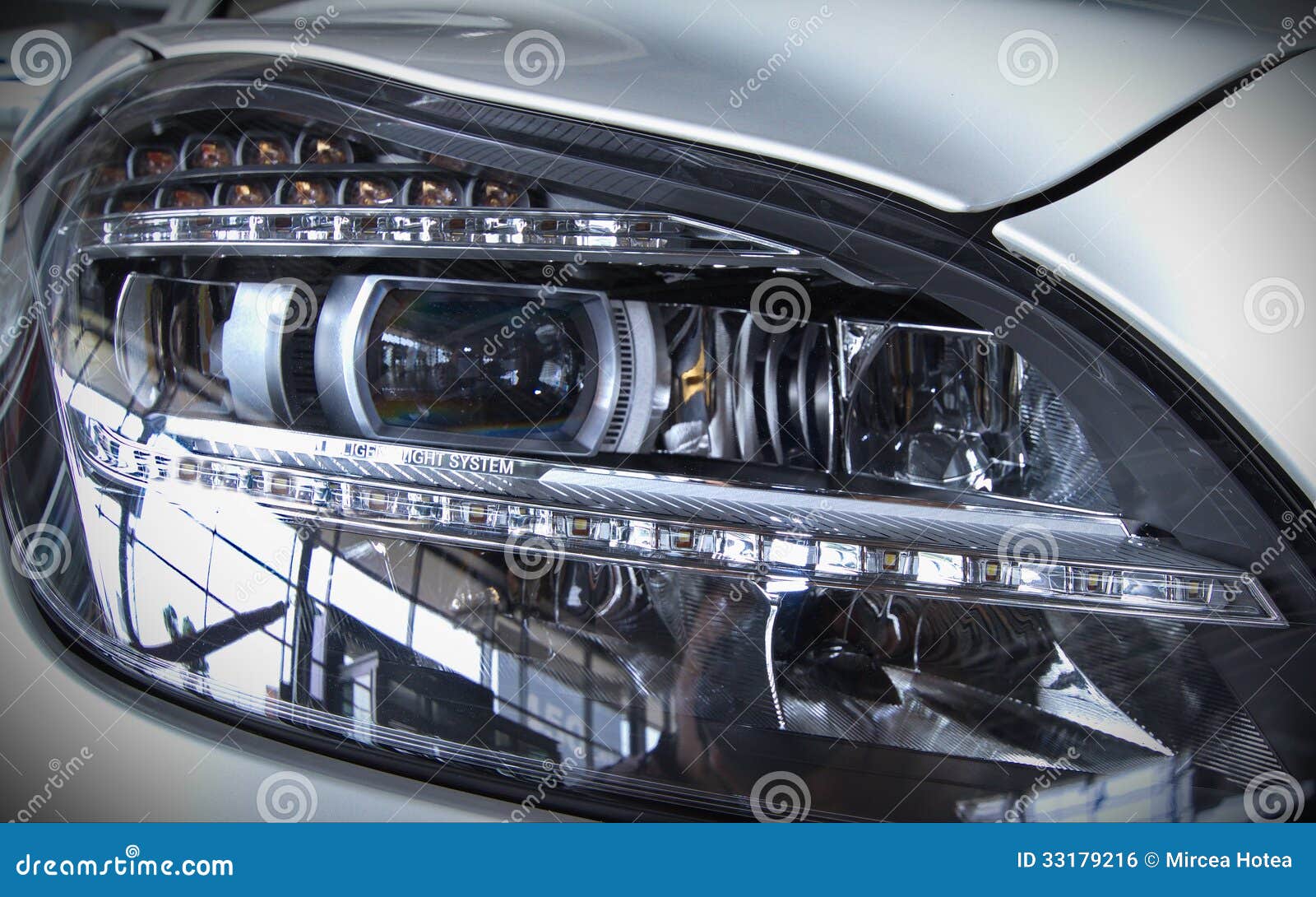 LED Car Light - Rectangular Stock Photo - Image of innovation, lighting ...