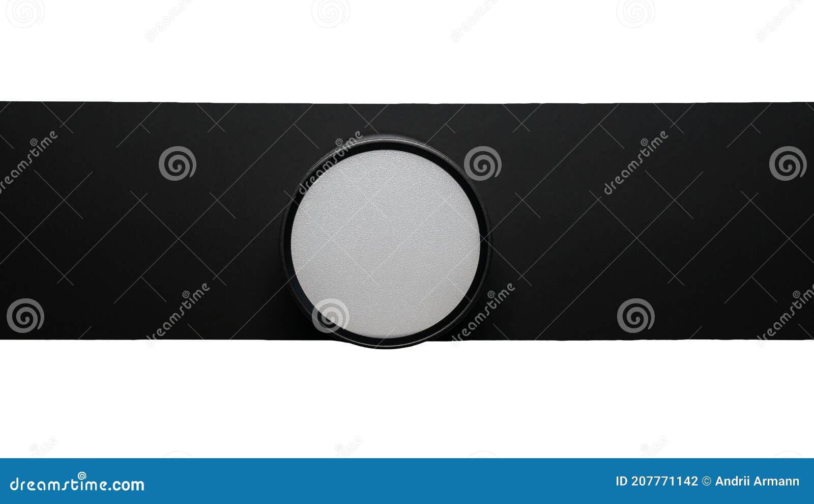 Led Ceiling Lamp Isolated on White Background, Modern Downlight. Stock ...