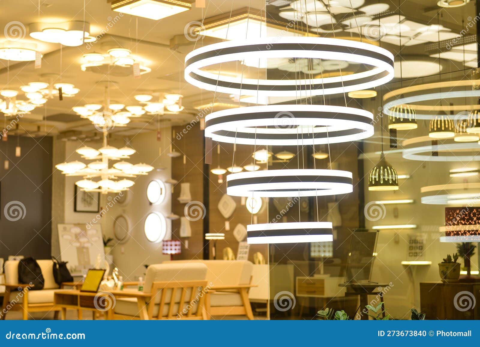 Led Ceiling Lighting Ceiling Lamp Droplight Chandelier Stock Photo ...