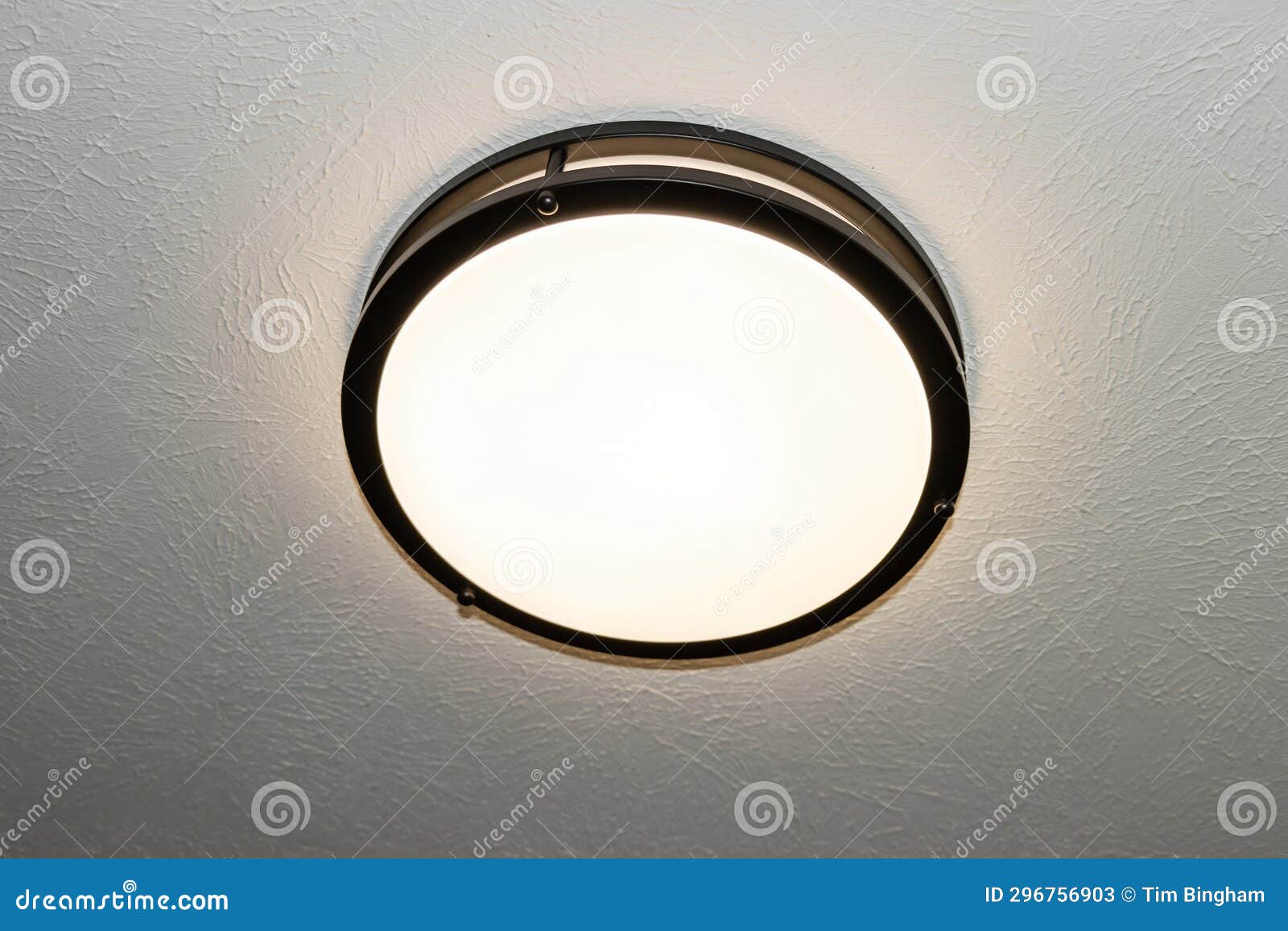 LED Ceiling Mounted Light Fixture Stock Image - Image of ceiling ...