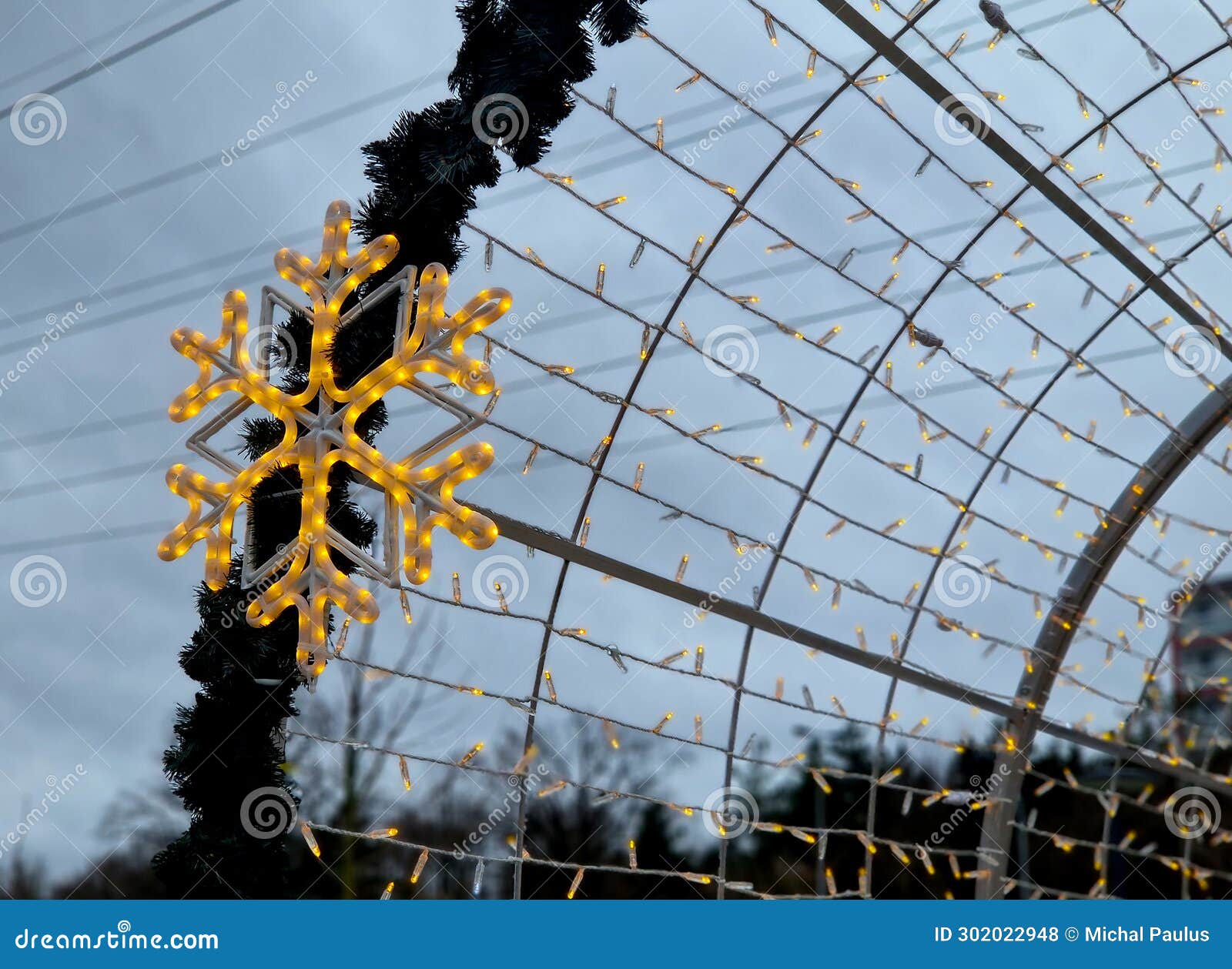 Led Chains in Dense Spacing on Coiled and Attached To Stock Photo ...
