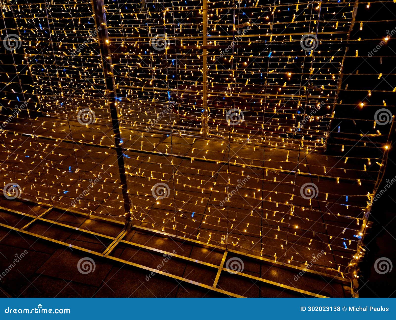 Led Chains in Dense Spacing on Coiled and Attached To the Stock Photo ...