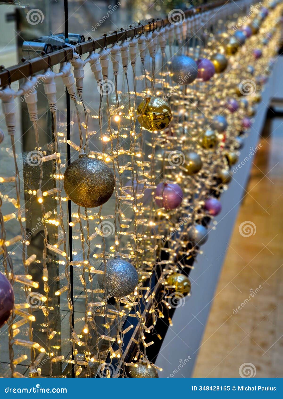 Led Chains in Dense Spacing on Coiled and Attached To Stock Image ...