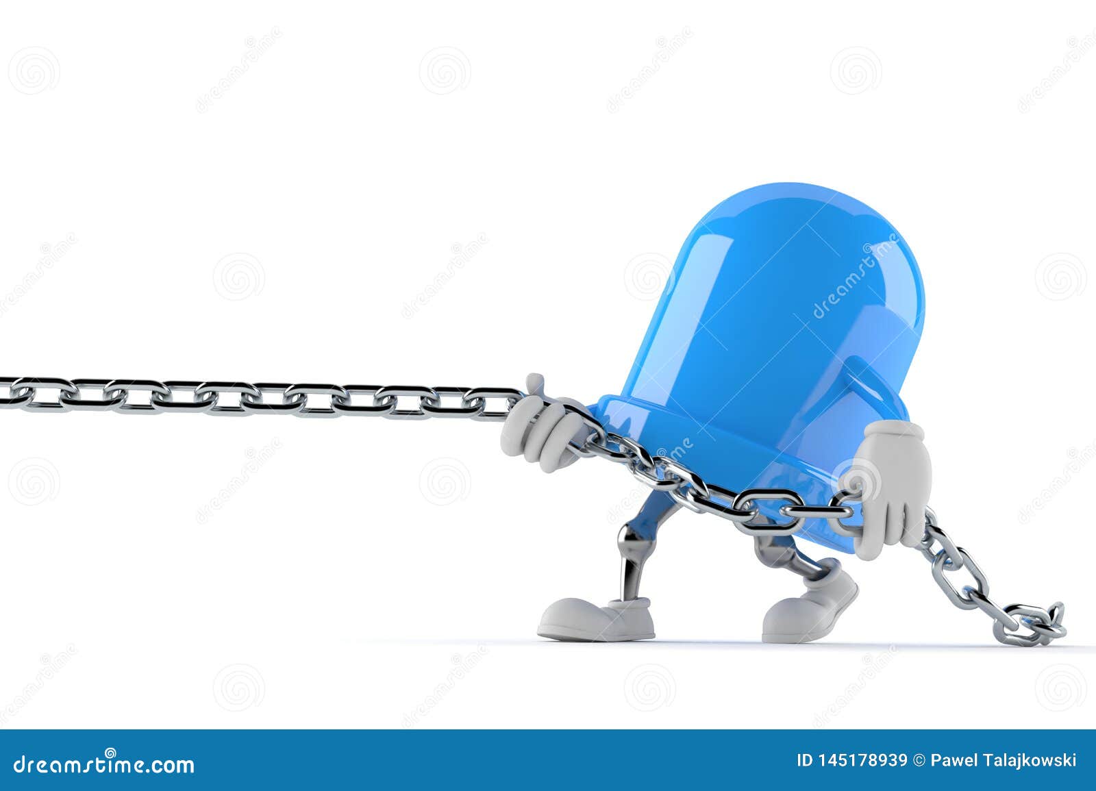 LED Character Pulling Chain Stock Illustration - Illustration of ...