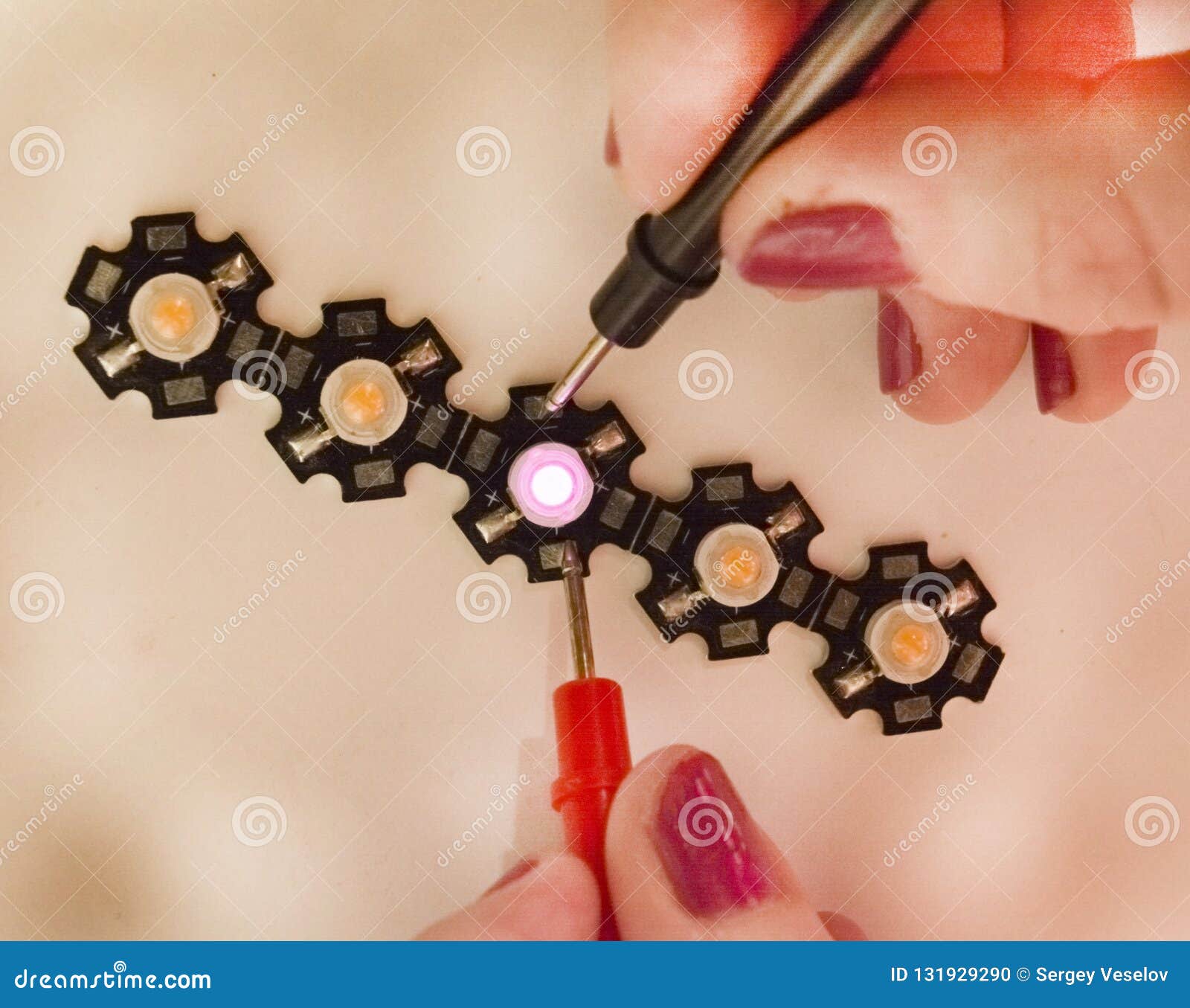 Led check stock photo. Image of macro, metal, electricity - 131929290