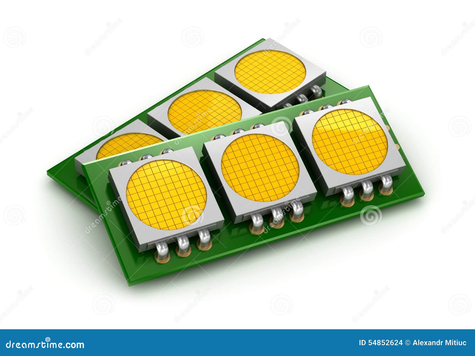 LED chip panels over white stock photo. Image of savings - 54852624