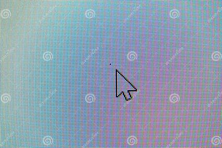 LED Computer Display with Dead Pixel in the Center Stock Photo - Image ...