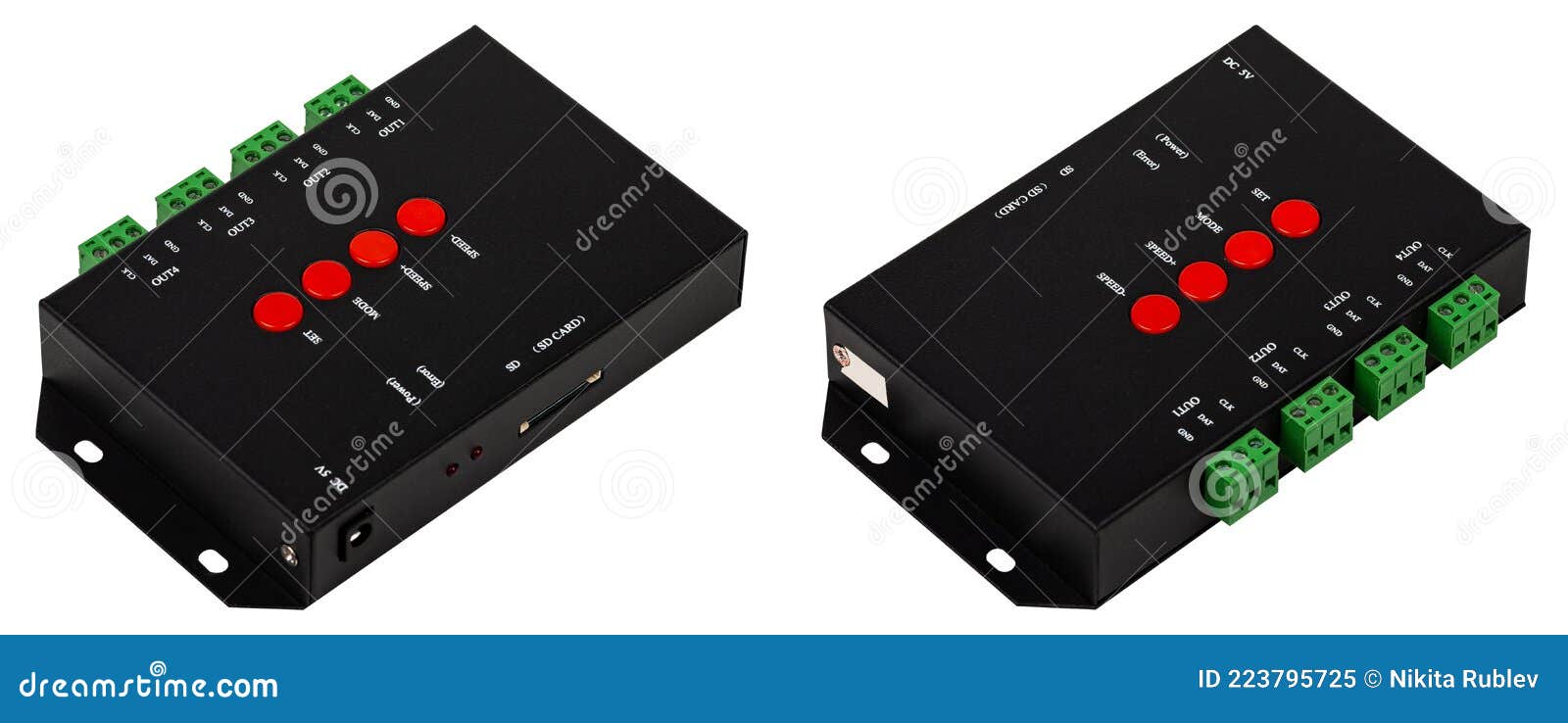 LED Controller Isolated on White Background Stock Image - Image of ...