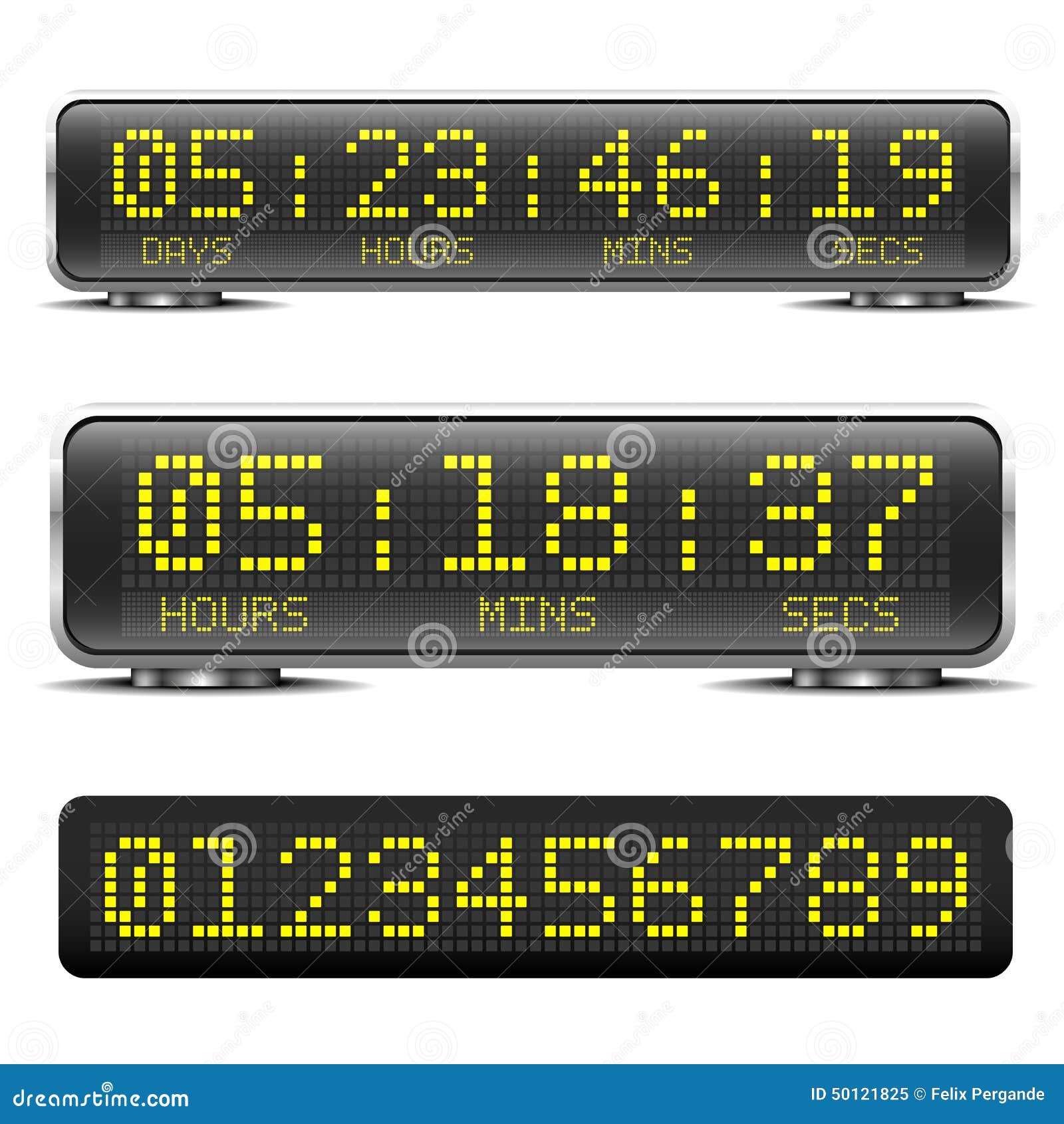 Led Countdown Timer Stock Illustration Illustration Of Information
