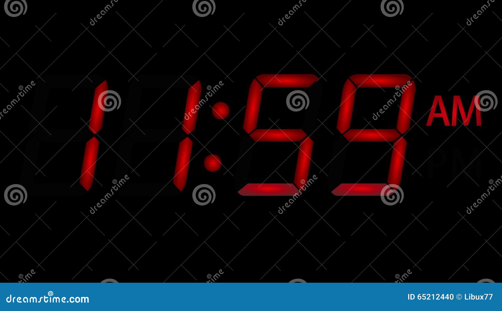 Led Digital Clock am Pm stock footage. Video of meridiem - 65212440
