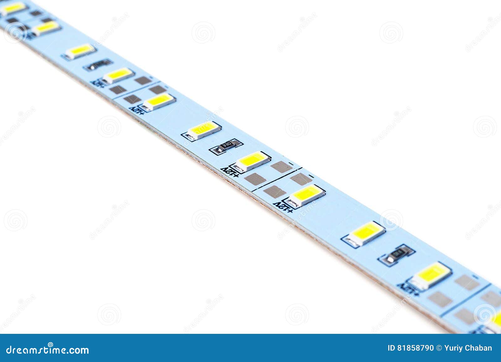 Led diodes strip stock photo. Image of emitting, lamp - 81858790