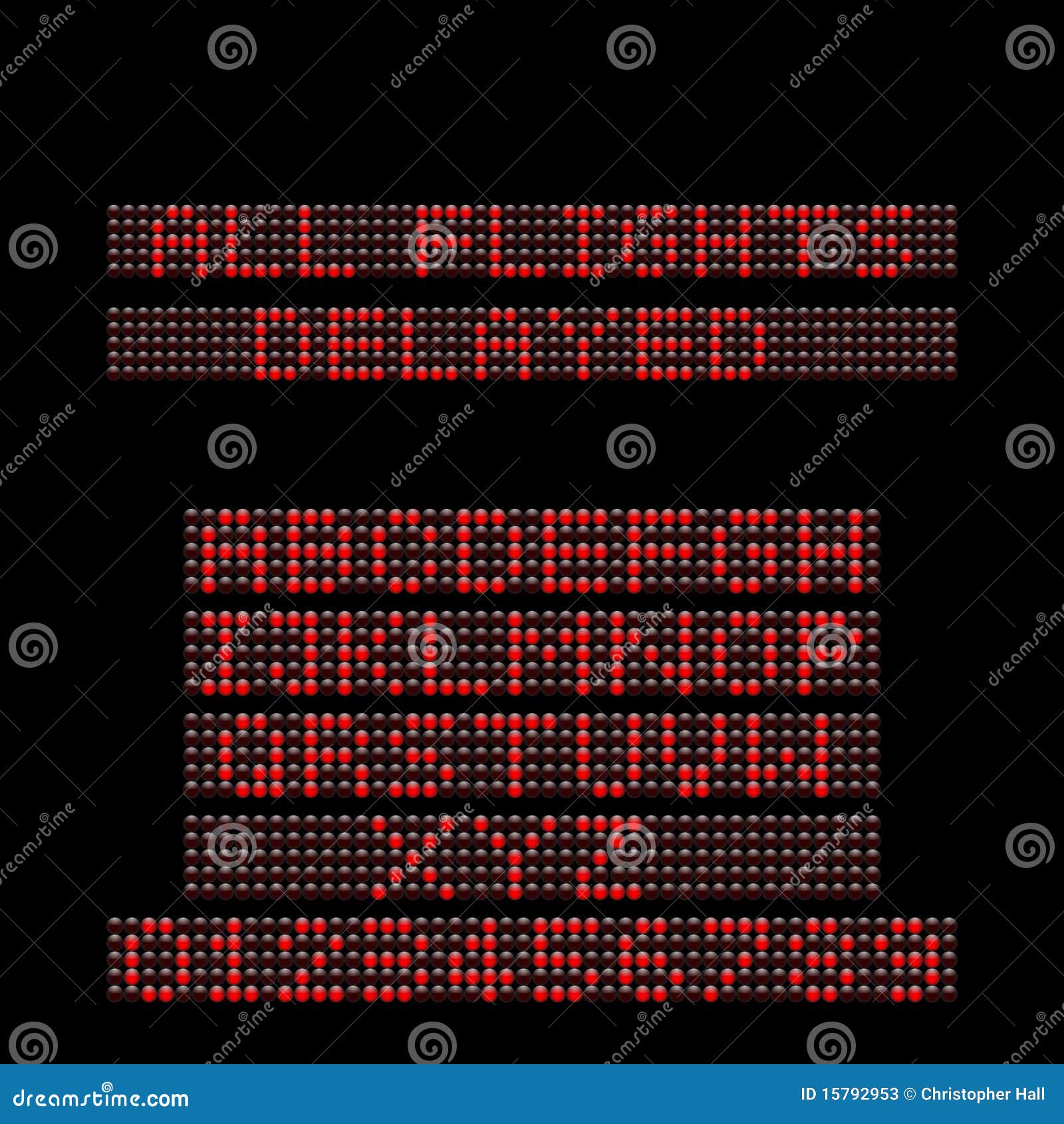 LED Display stock vector. Illustration of illumination - 15792953