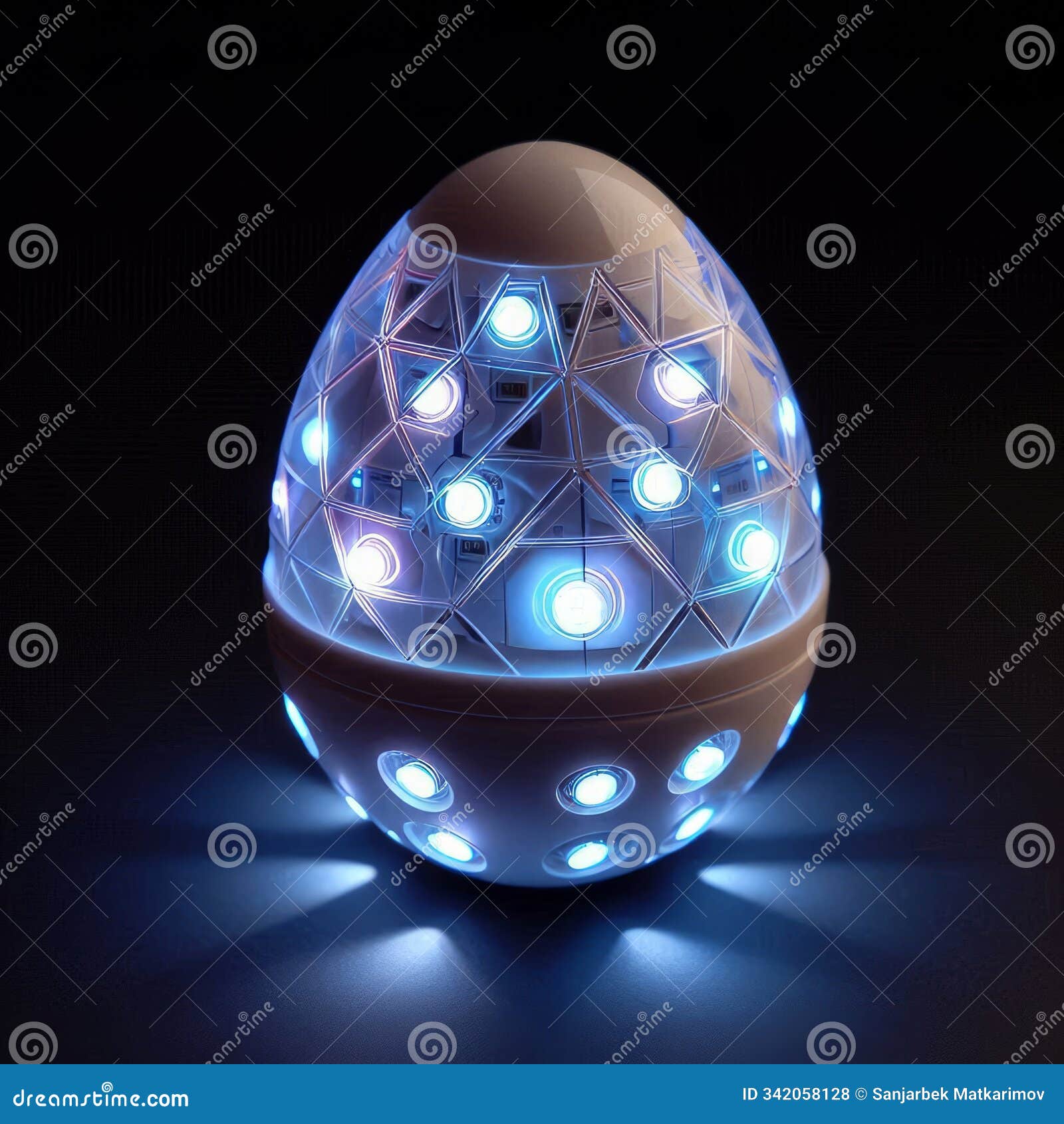 LED Eggs Plastic Eggs with Internal LED Lights that Glow in the Stock ...