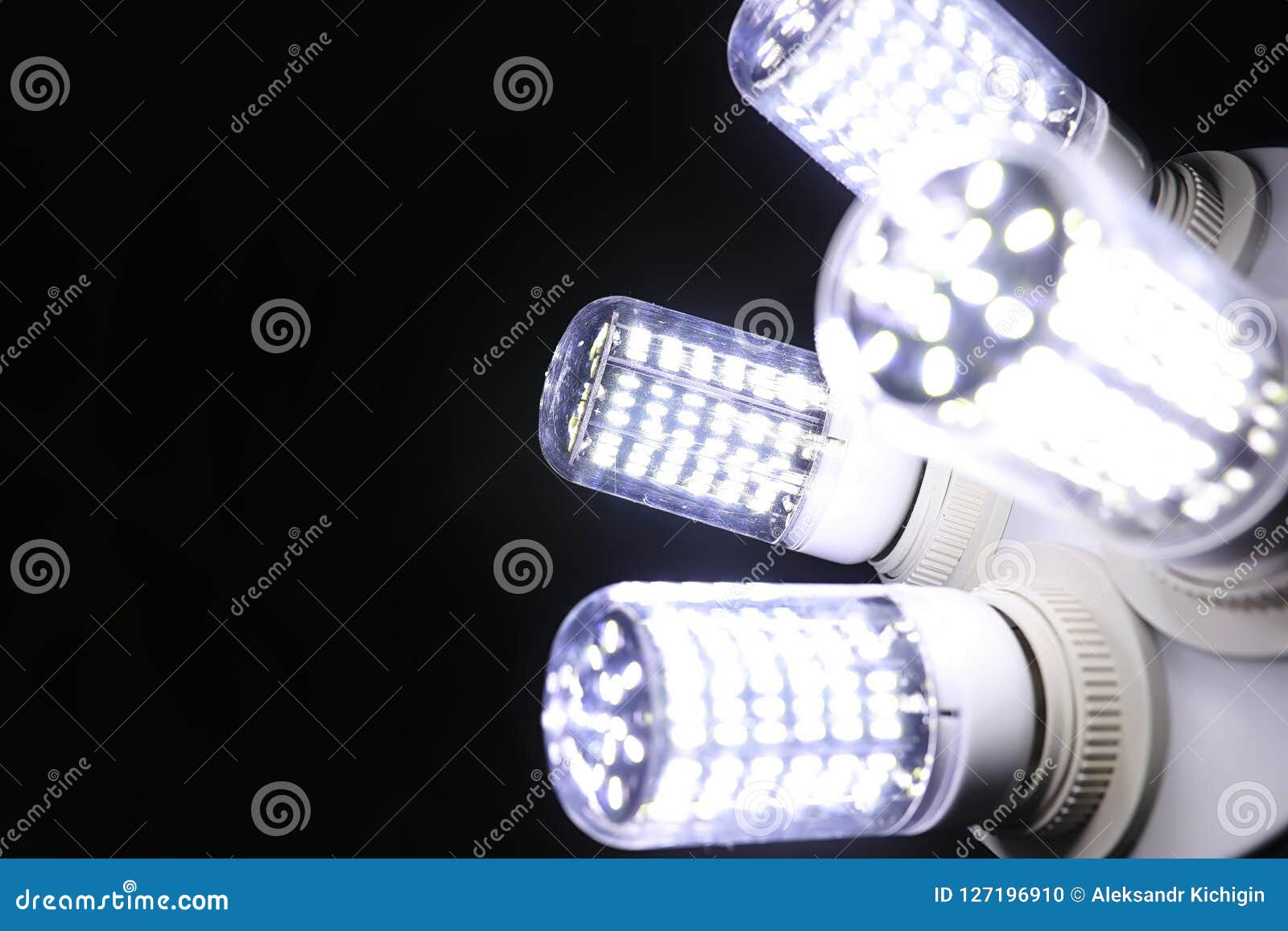 LED Elements in the Lamp. Lamps with Diodes Stock Photo - Image of ...