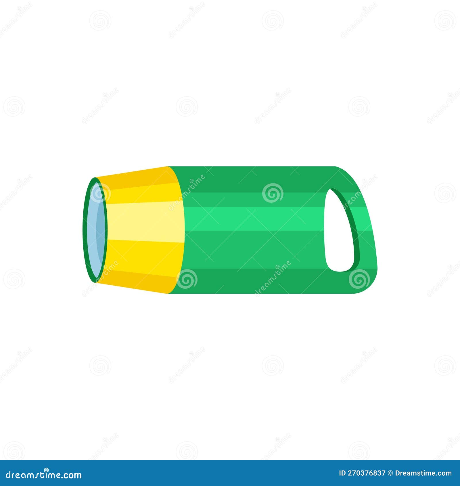 Led Flashlight Cartoon Vector Illustration Stock Vector - Illustration ...