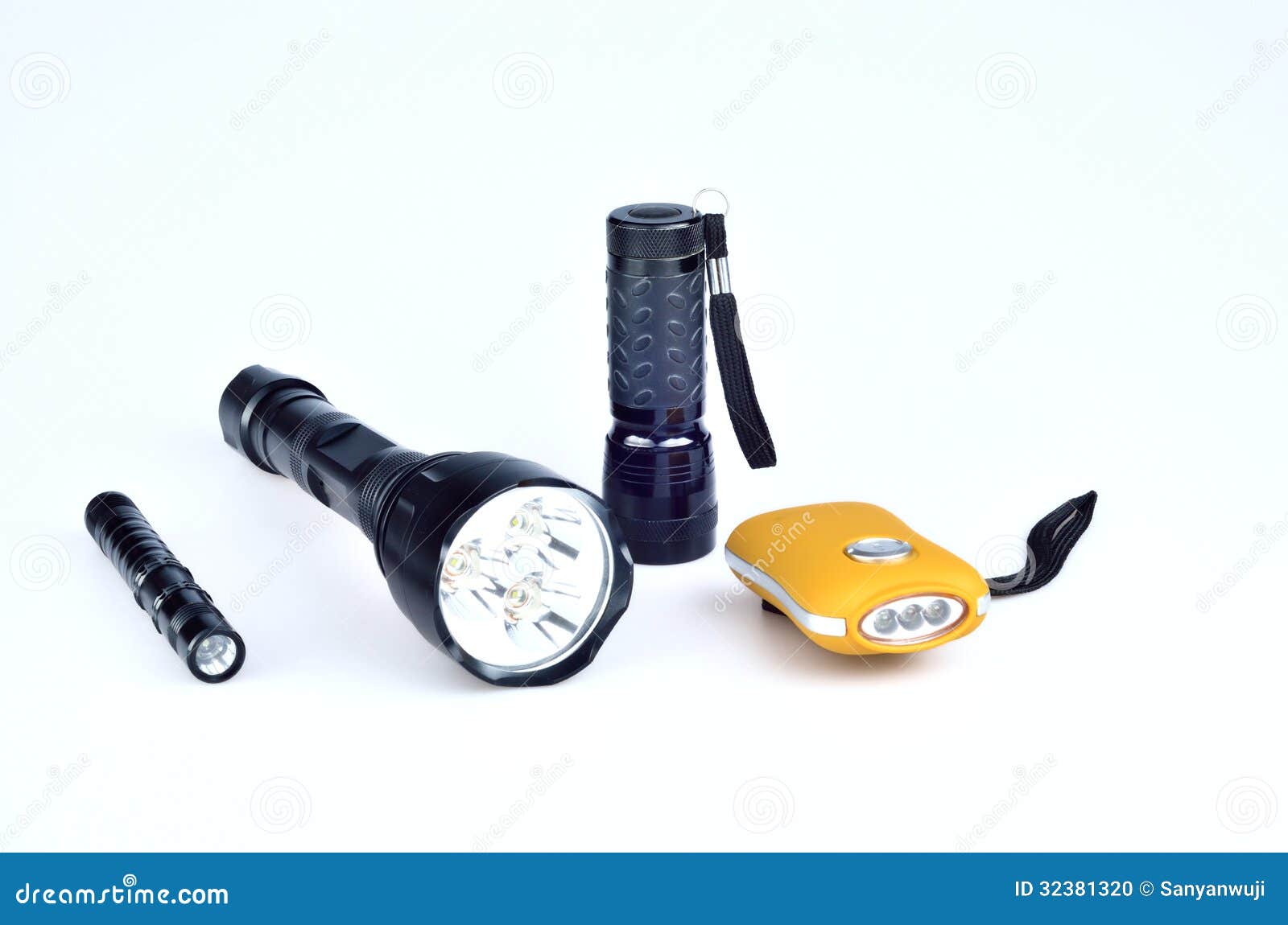 The LED flashlight stock photo. Image of spotlight, lightemitting ...