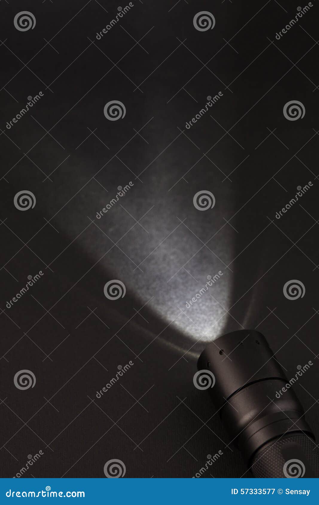 LED Flashlight with a Light Beam Stock Image - Image of electric, lamp ...
