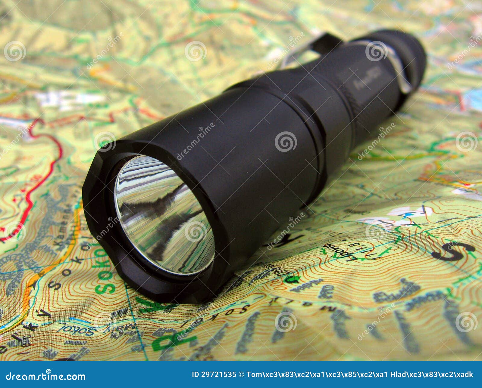 LED flashlight stock image. Image of black, equipment - 29721535