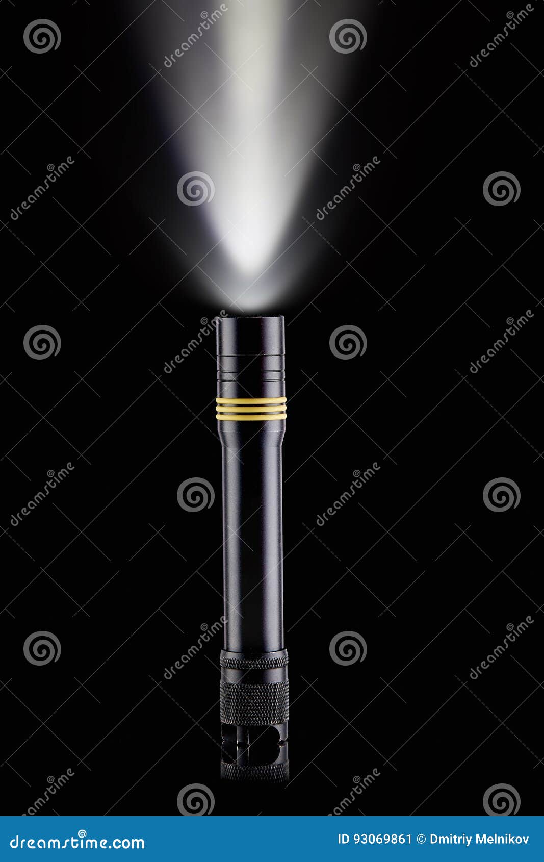 LED Flashlight with Ray Light. Stock Image - Image of beam, handheld ...