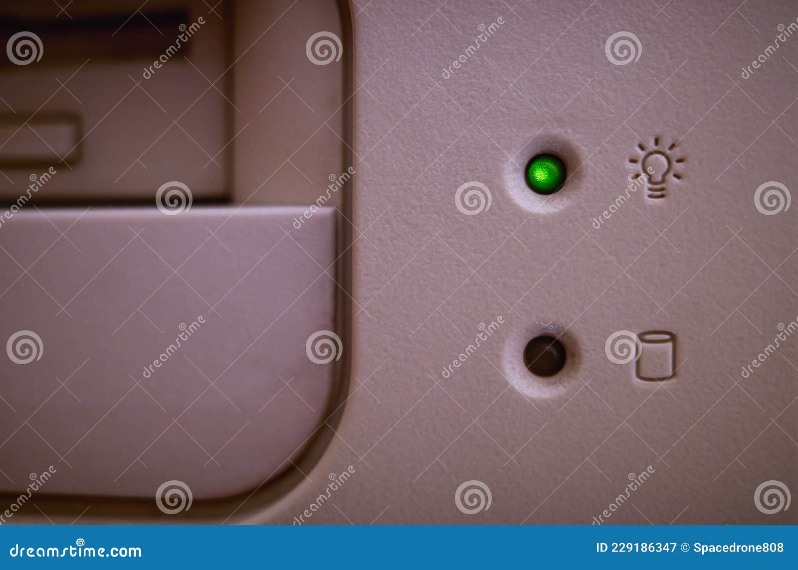 Led Green Light on Vintage Computer Case Background Stock Image - Image ...