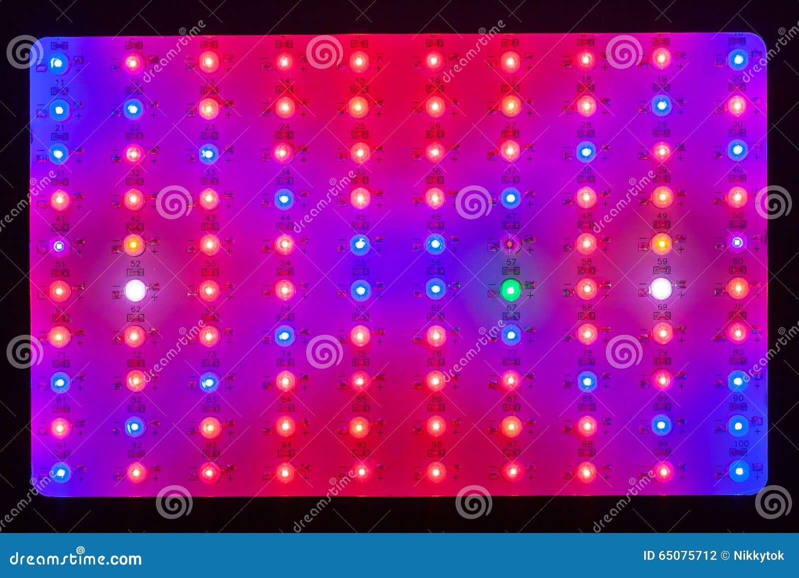 LED grow light texture stock photo. Image of device, grow - 65075712