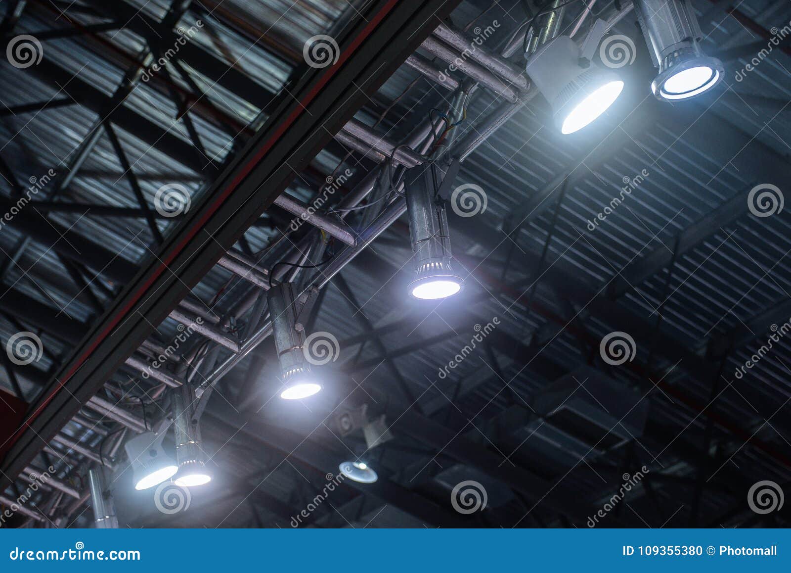 Led hanging spot lighting stock photo. Image of shop - 109355380