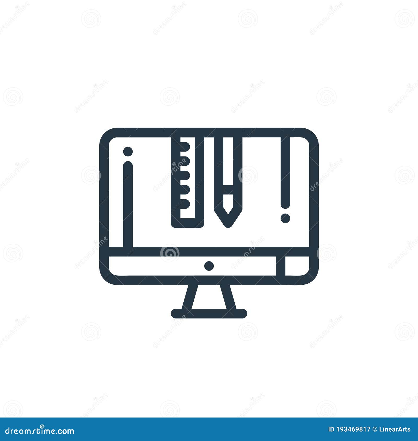 Led Icon Vector from Designing Concept. Thin Line Illustration of Led ...