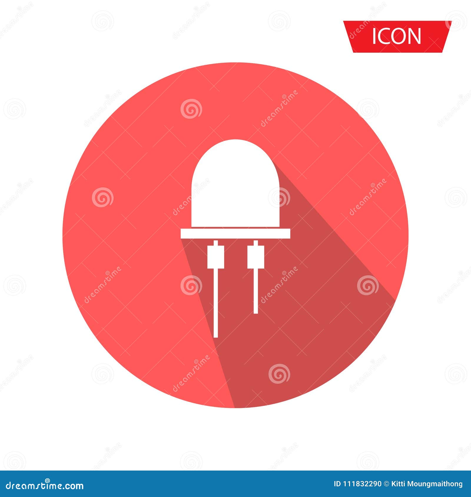 Led Icon Vector, Light Emitting Diode Icon Vector Isolated On ...