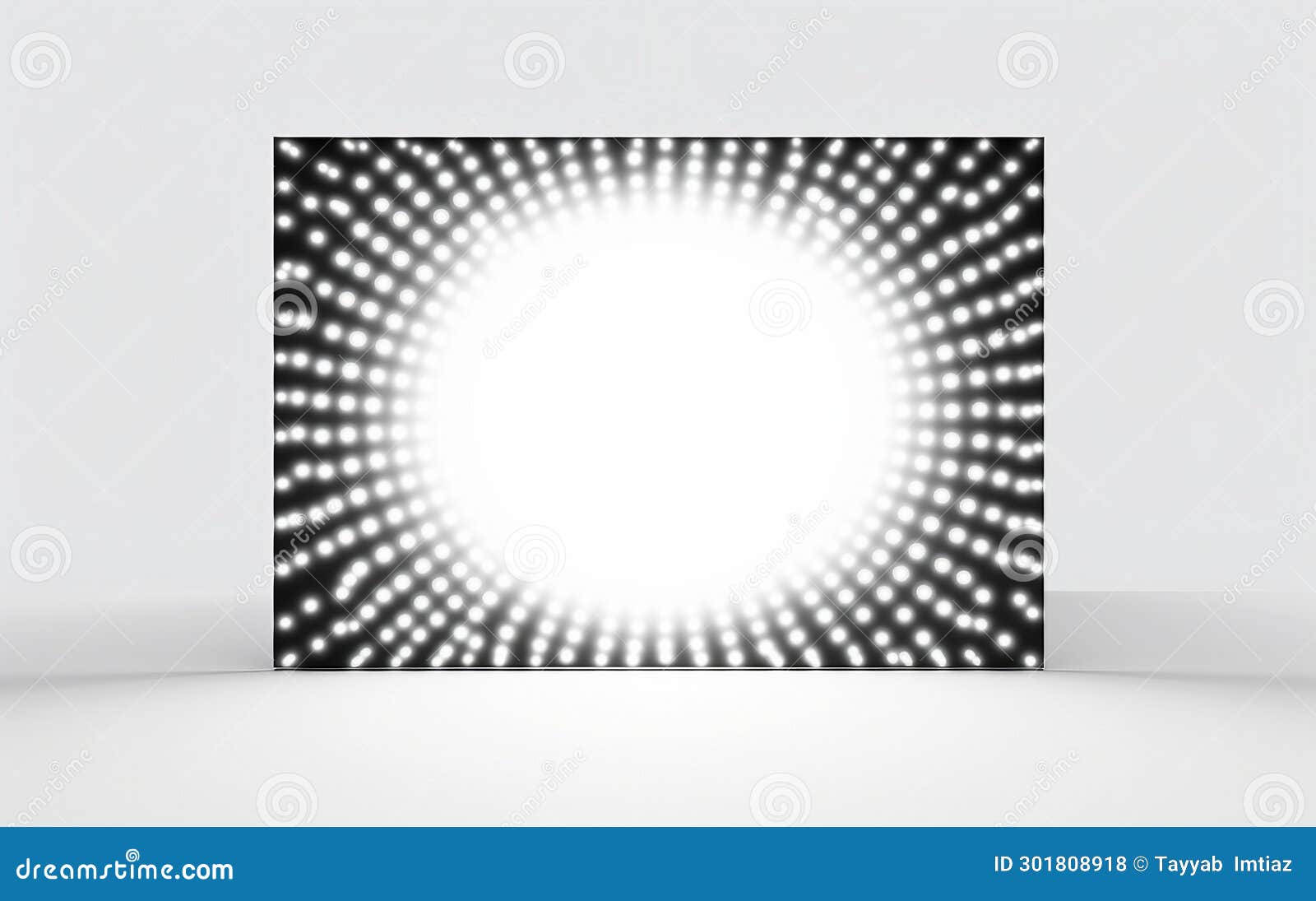 LED Infinity: Mesmerizing Mirror Illusion Isolated on White Background ...